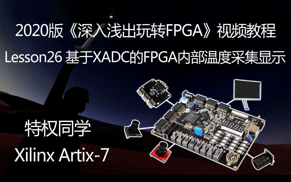 特权同学2020版《深入浅出玩转FPGA视频教程》 Lesson26 XADC...