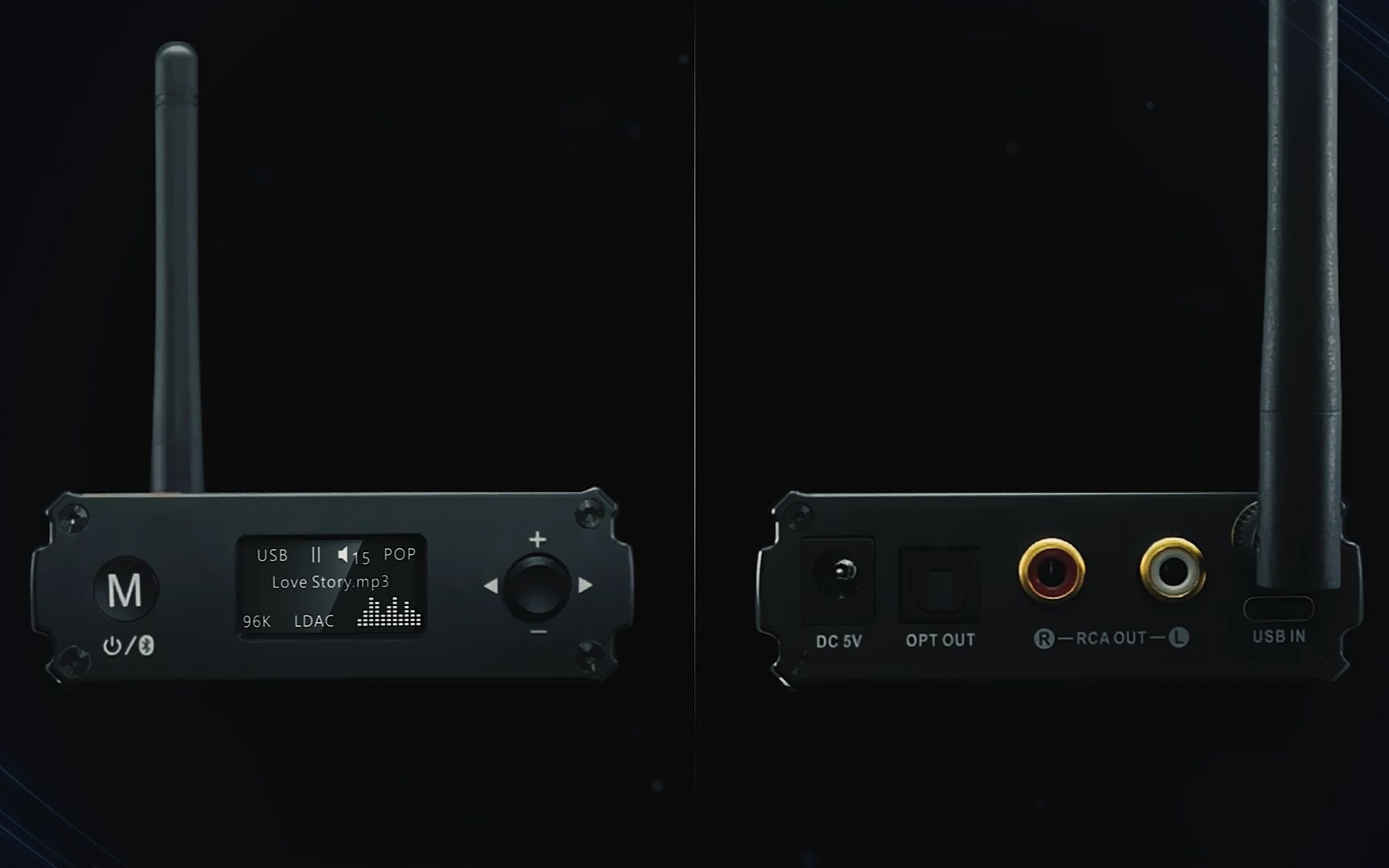 ...220蓝牙接收器5.1 发烧级HiFi音频蓝牙适配器 LDAC无损USB声卡...