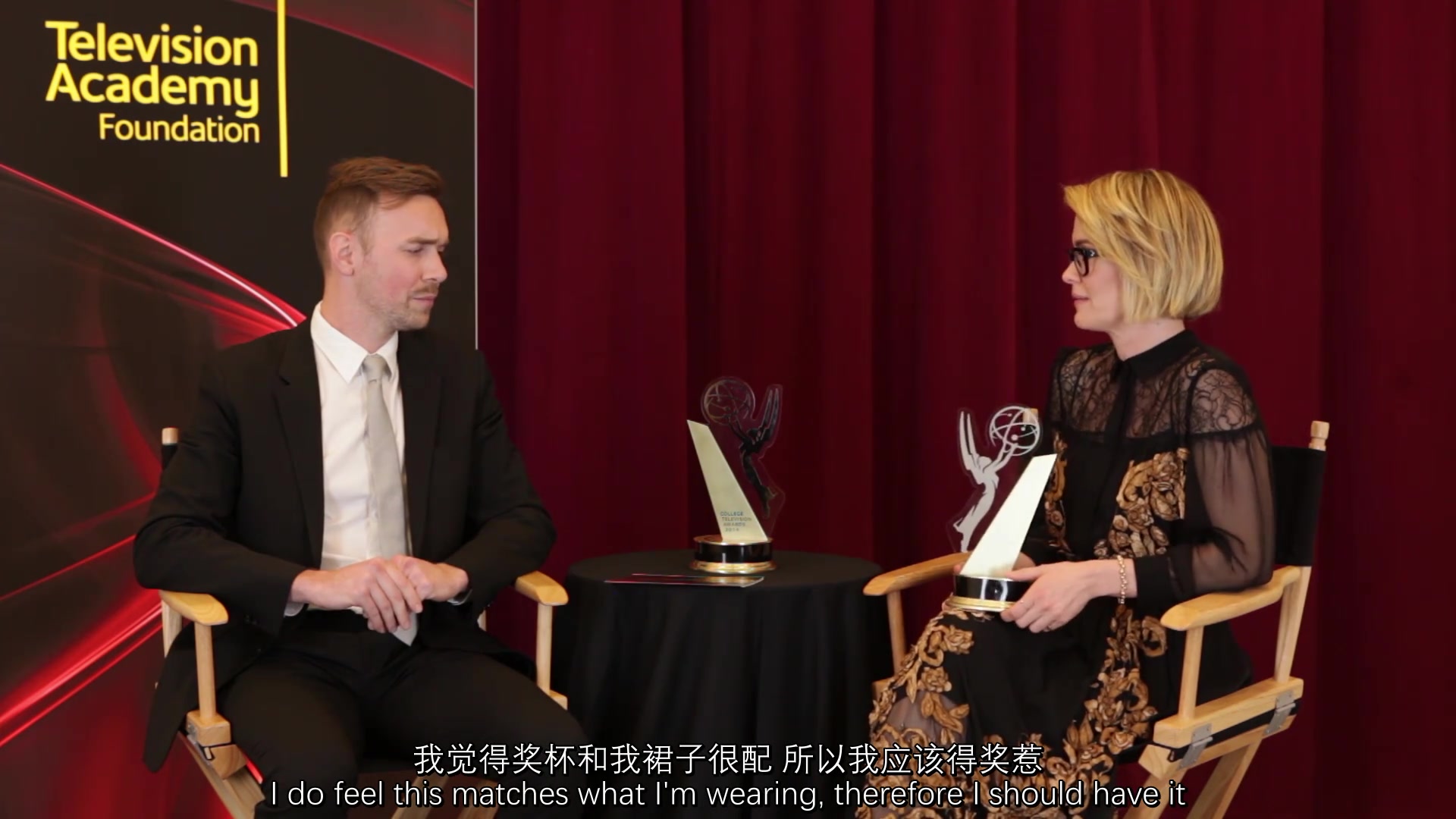 【双语字幕】36th CTA A Chat between Sarah Paulson and Henry ...