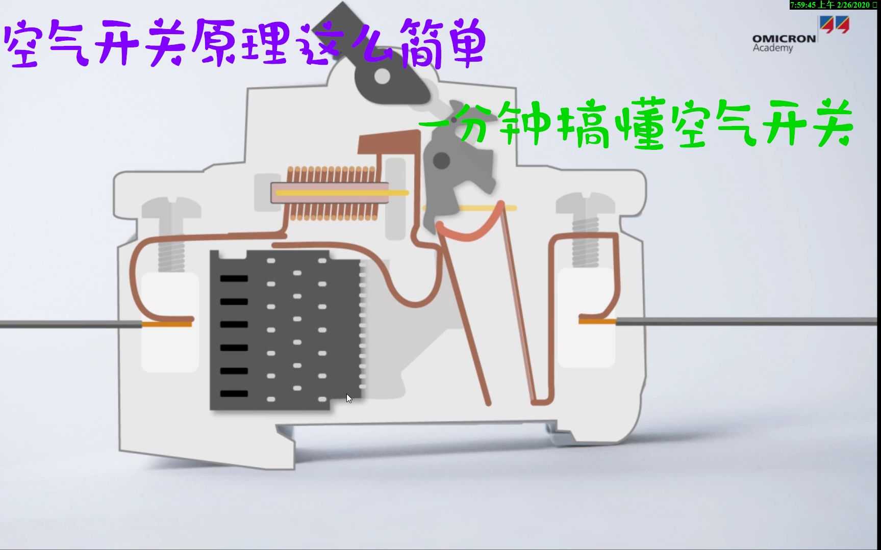 【一分钟看懂原理】之 01空气开关 断路器 新南威尔士大学