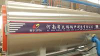 撬装燃油气热水锅炉加板式换热器,客户使用一步到位