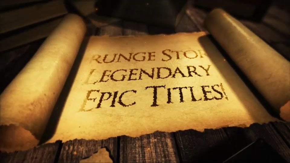 PR模板-史诗卷轴标题