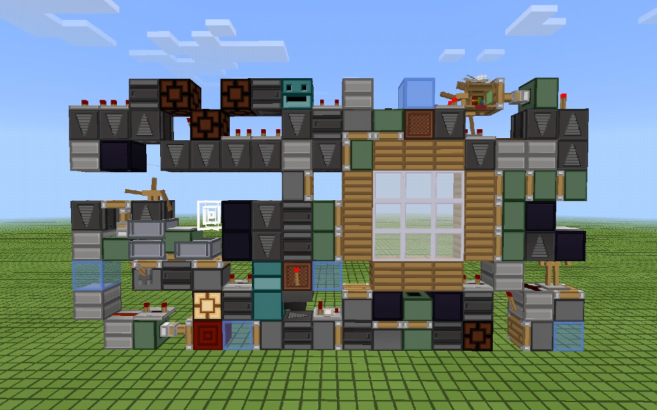 终焉 • [MCBE]最小3×3玻璃门(无痕)