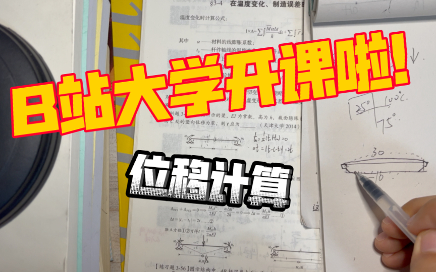 【天津大学2014】结构力学-温度变化下的位移计算