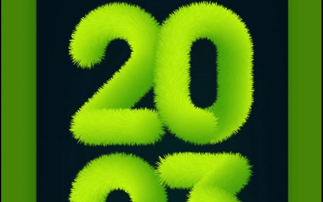 ai制作2023毛绒字效果