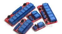 1 2 4 8路5V12V24V继电器模块带光耦隔离支持高低电平触发开发板