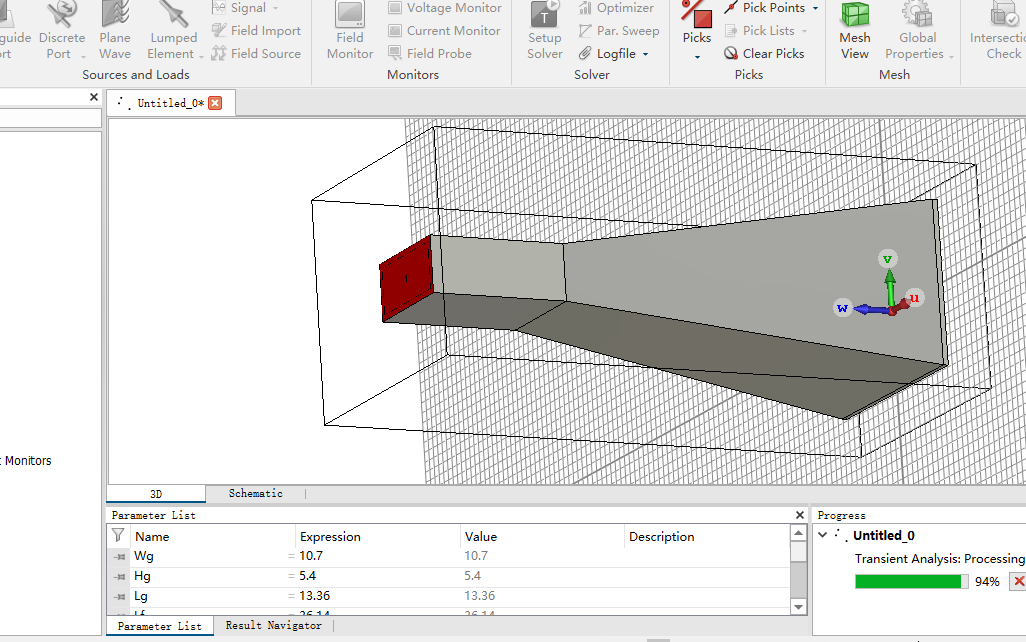 CST制作16-26GHzl喇叭与仿真教学
