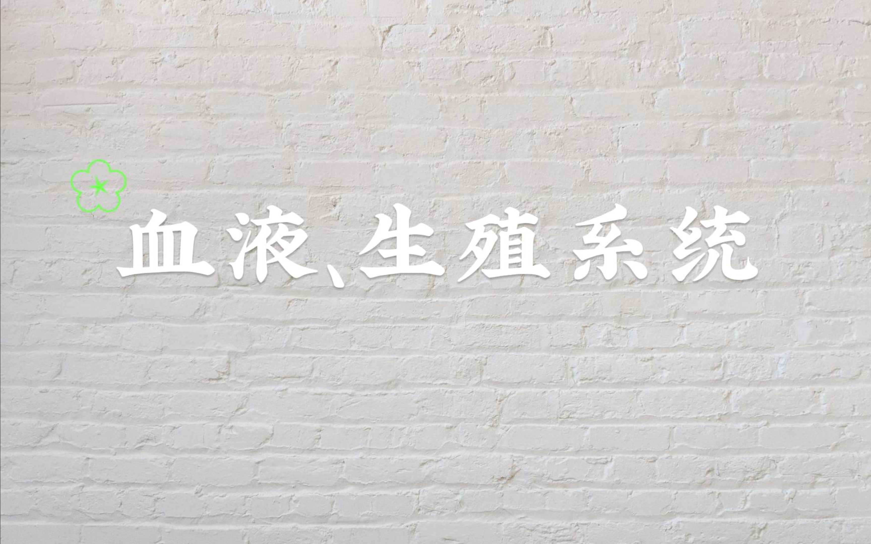 血液、生殖系统-3D模型动画(学习自用)