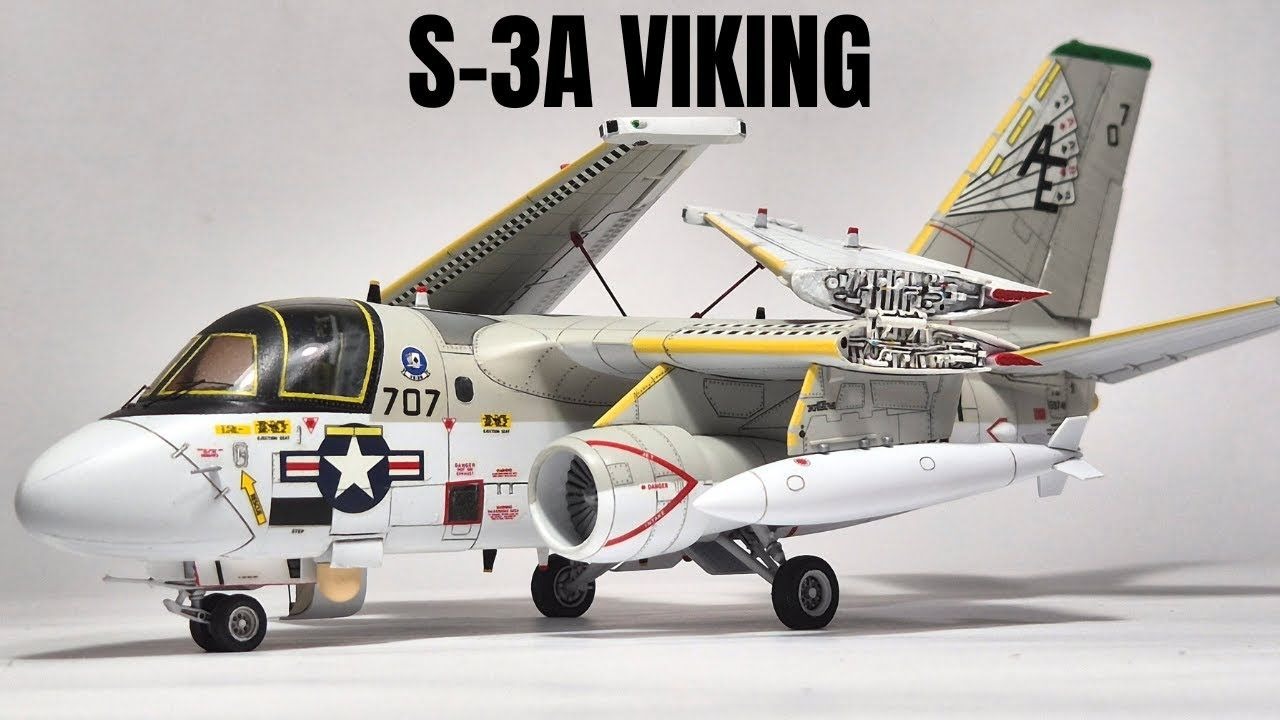 长谷川 1/72 北欧海盗 S-3A 舰载反潜飞机模型制作