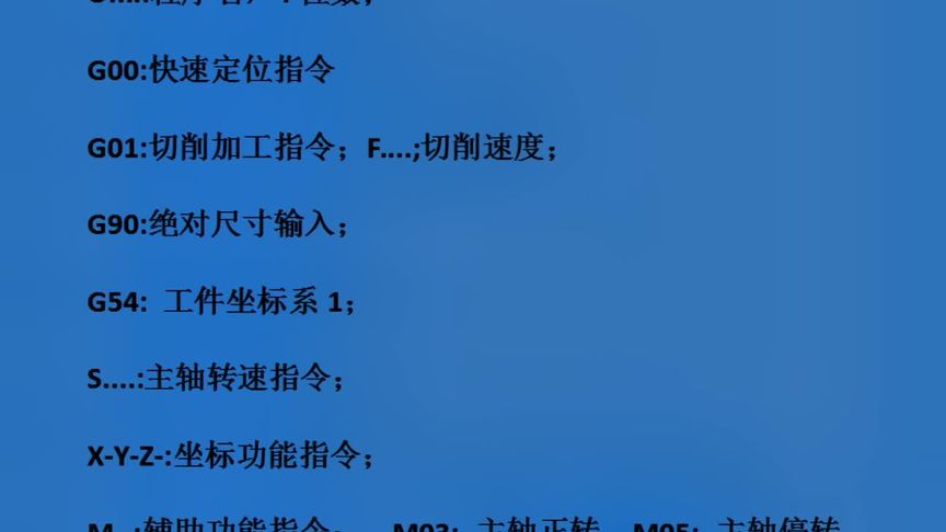 数控基础编程指令,掌握以上8个指令就够了。#加工中心 #数控编程