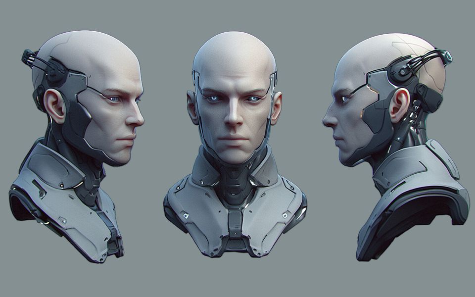 【Maya人物建模】未来战士3D影视模型制作全流程!maya初阶写实...