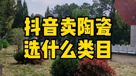 抖音卖陶瓷选什么类目