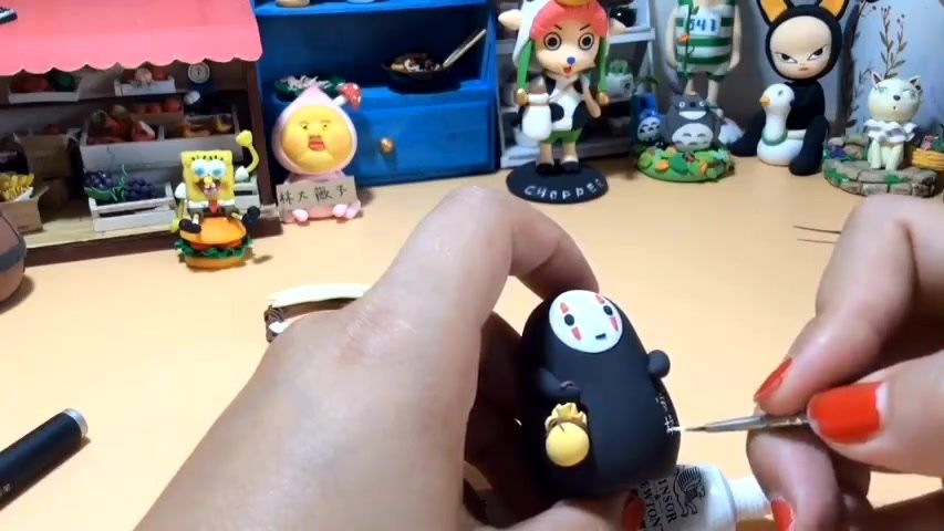 粘土制作动漫人物教程,手工DIY小巧可爱的桌摆