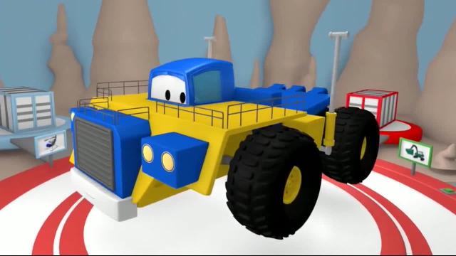 儿童动画,工程车动画,小运输车改装成超级卡车去寻宝