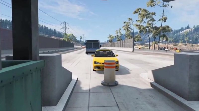 车祸模拟器:升降桩安装后的效果,为了整治你们这些套票人员,就算你的...