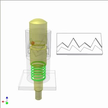圆珠笔按压键原理