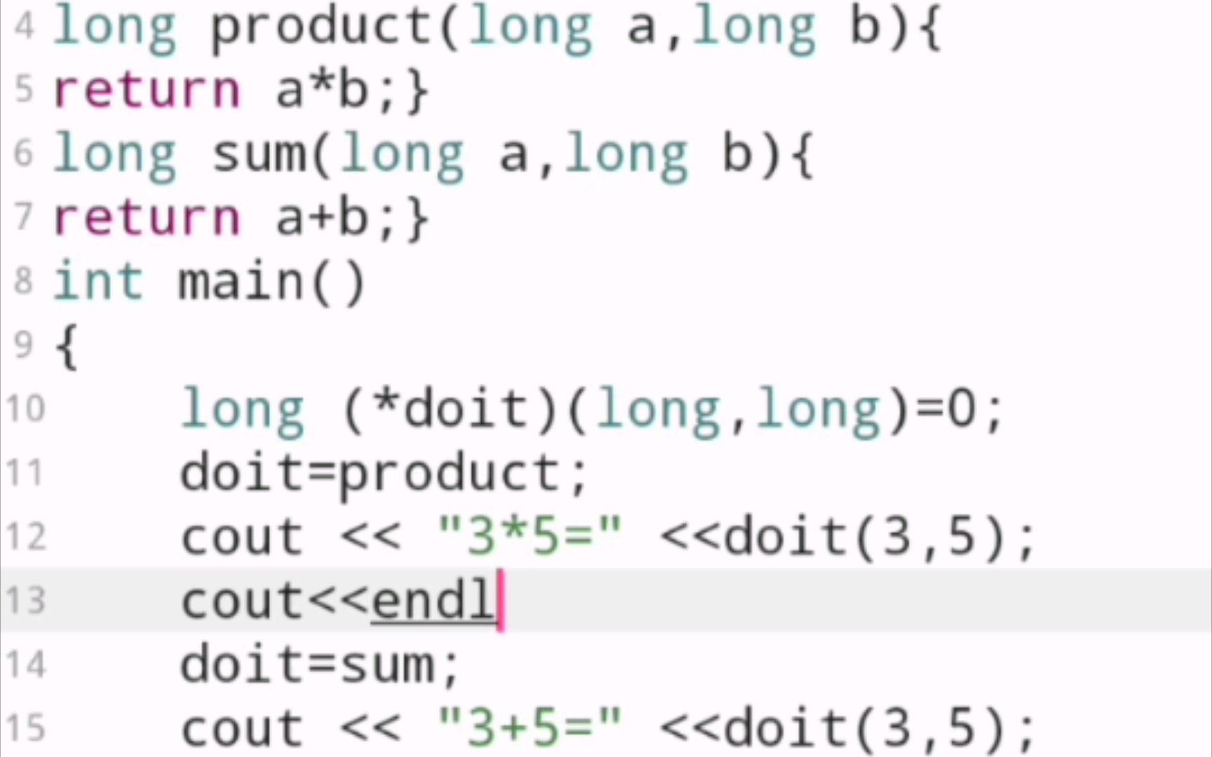 C++函数指针(还是一个小例子)