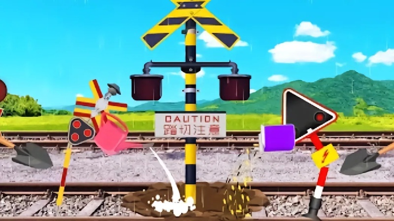 撒下种子生长出交通灯 原创动画