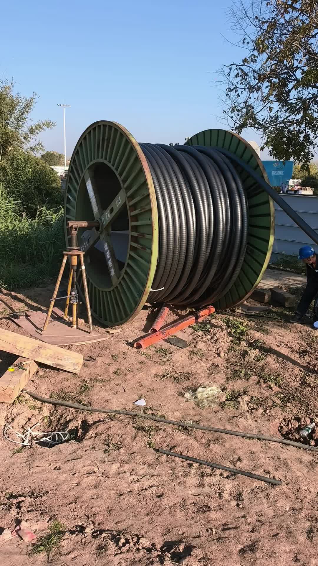 全国可飞#电缆敷设 #电力施工