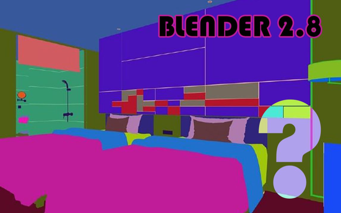 如何用Blender渲染后期通道(材质ID)图