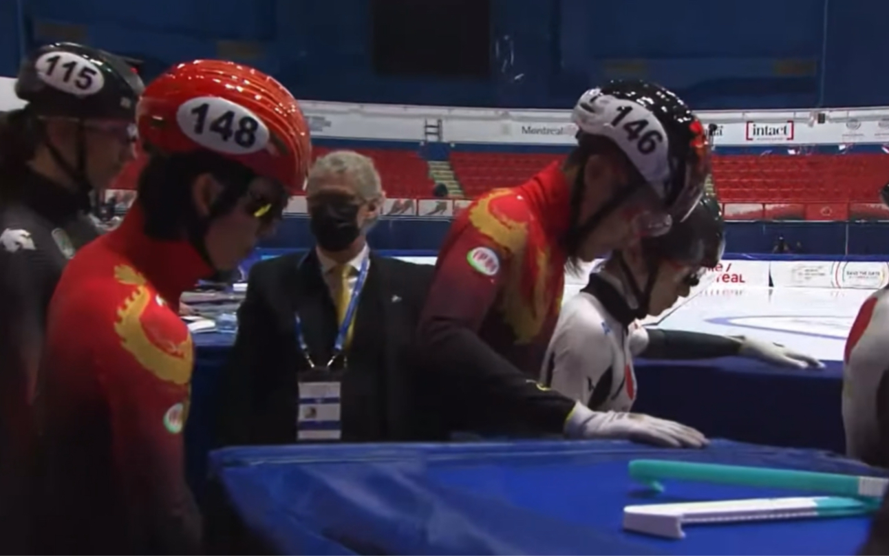 中国队2022短道速滑世界杯蒙特利尔站 2000米混合接力半决赛 全程回放