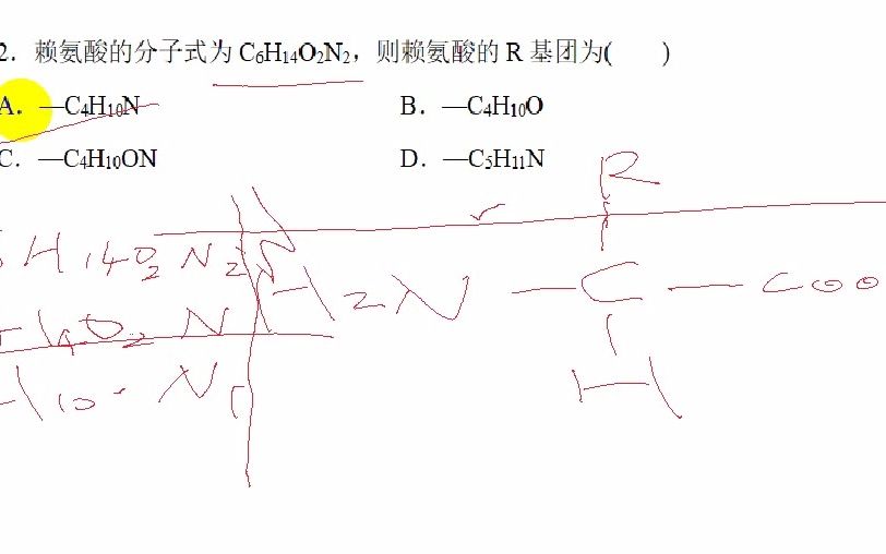 蛋白质练习(中难)