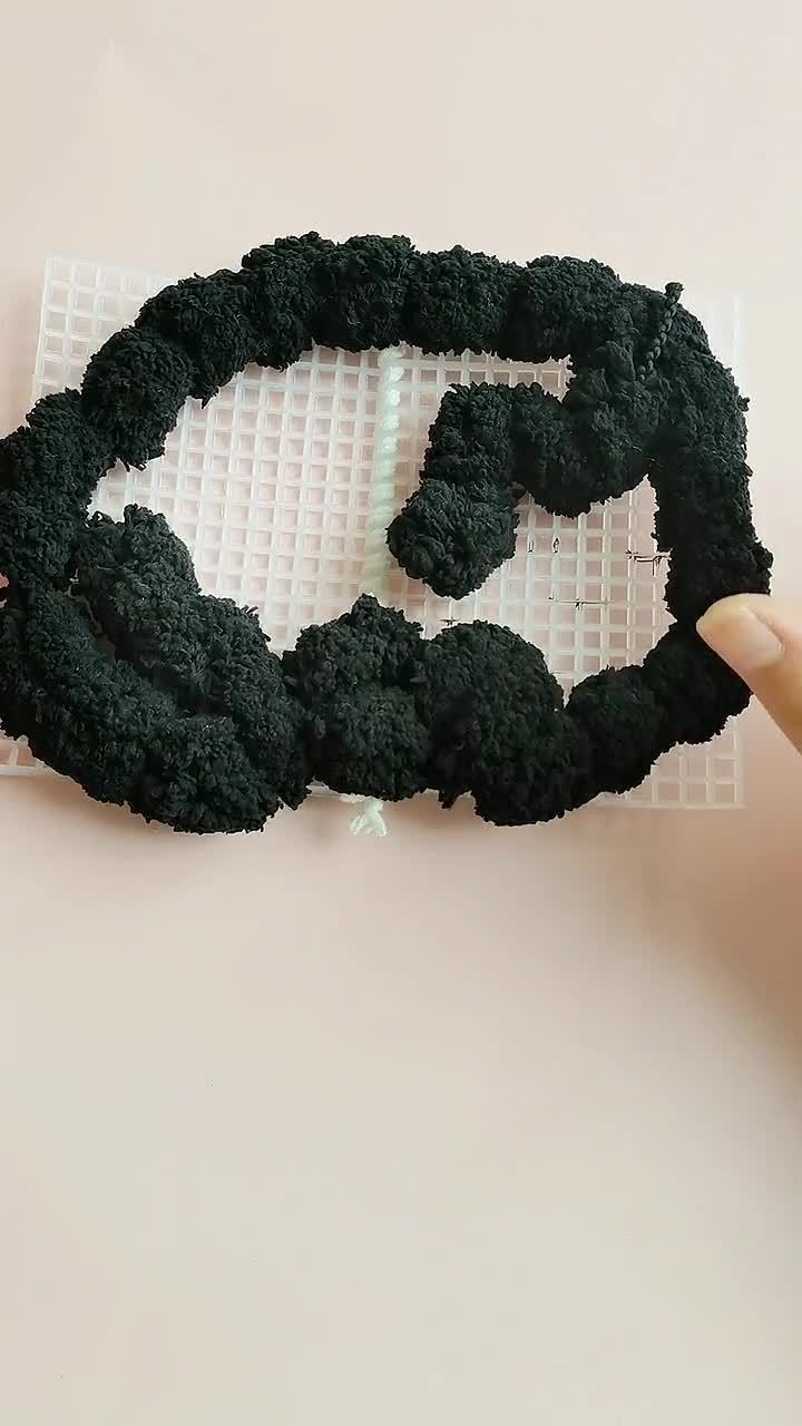 猫咪地垫教程#毛线编织 #喜欢就关注我吧 #钩针