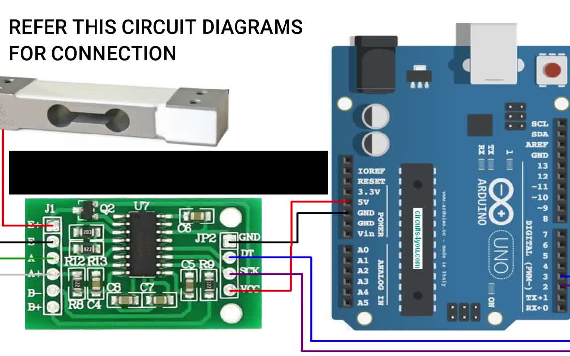 HX711 + Arduino 称重传感器教程