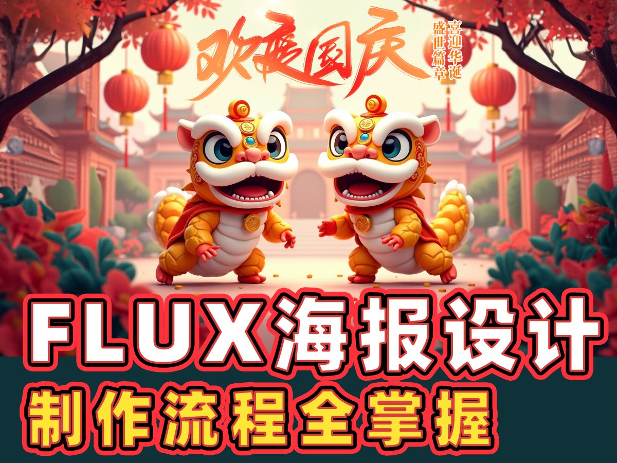 【AI绘画】Flux海报设计必学,自动反推提示词,几分钟一张海报,极其...