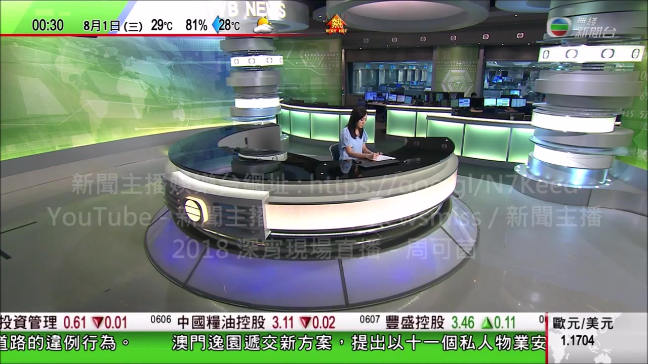 香港电视广播有限公司(TVB)无线翡翠台新闻主播周可茵
