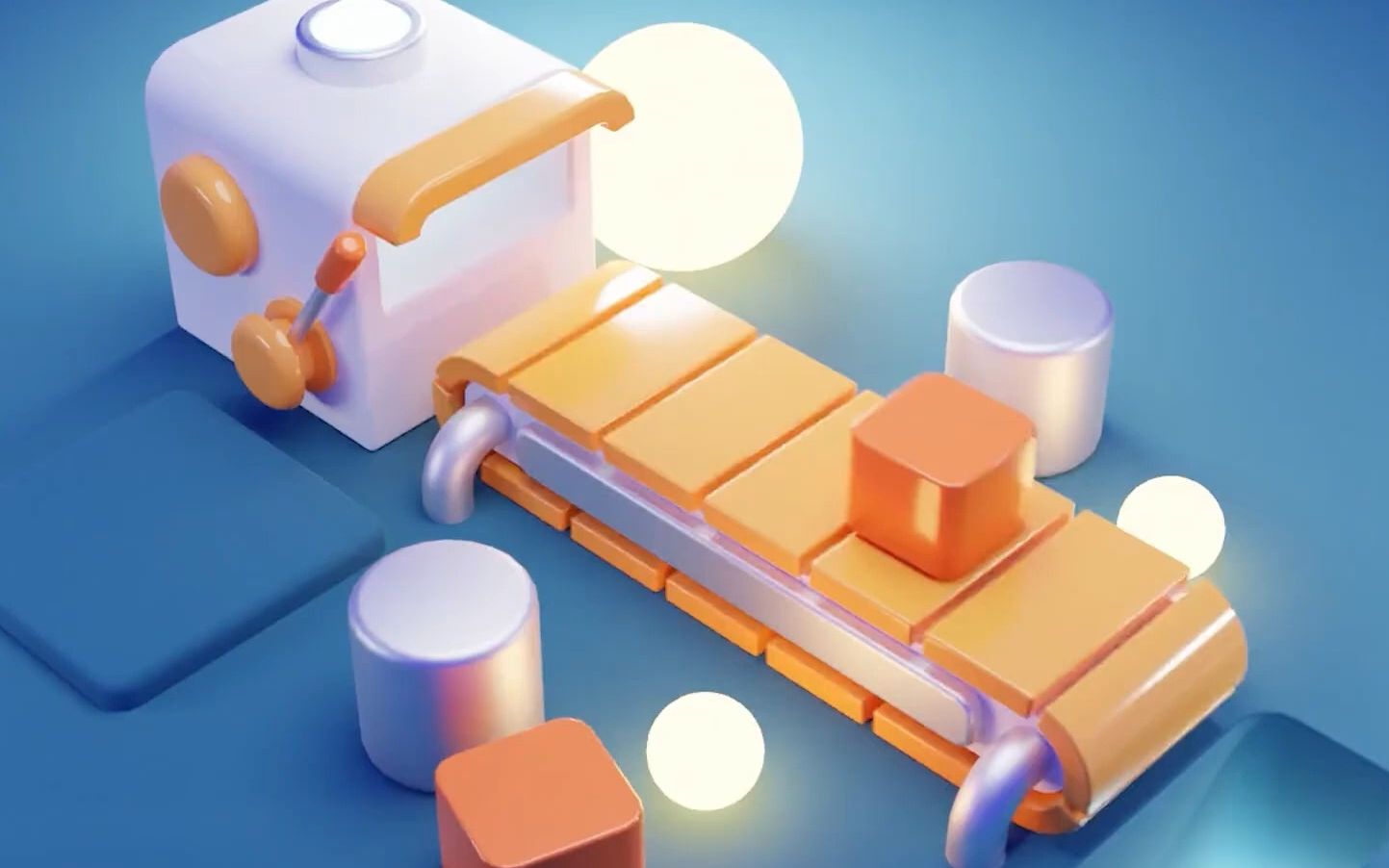 用blender制作传送带动力学动画