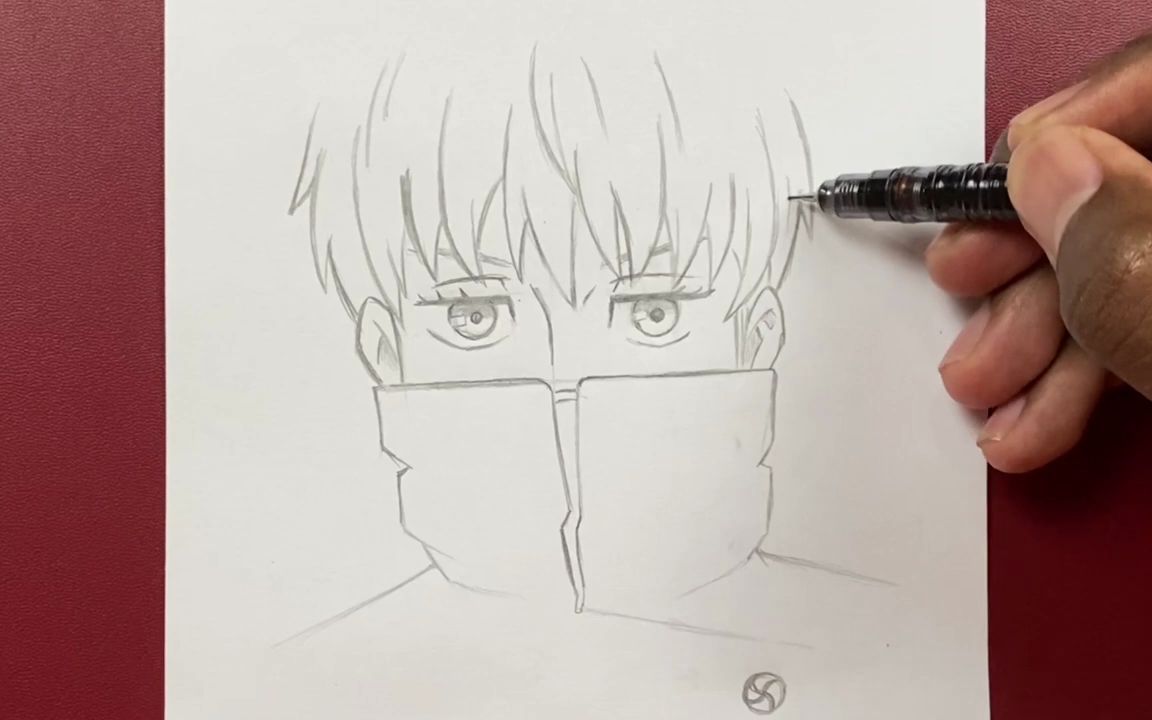 简单绘画一个咒术回战里的狗卷
