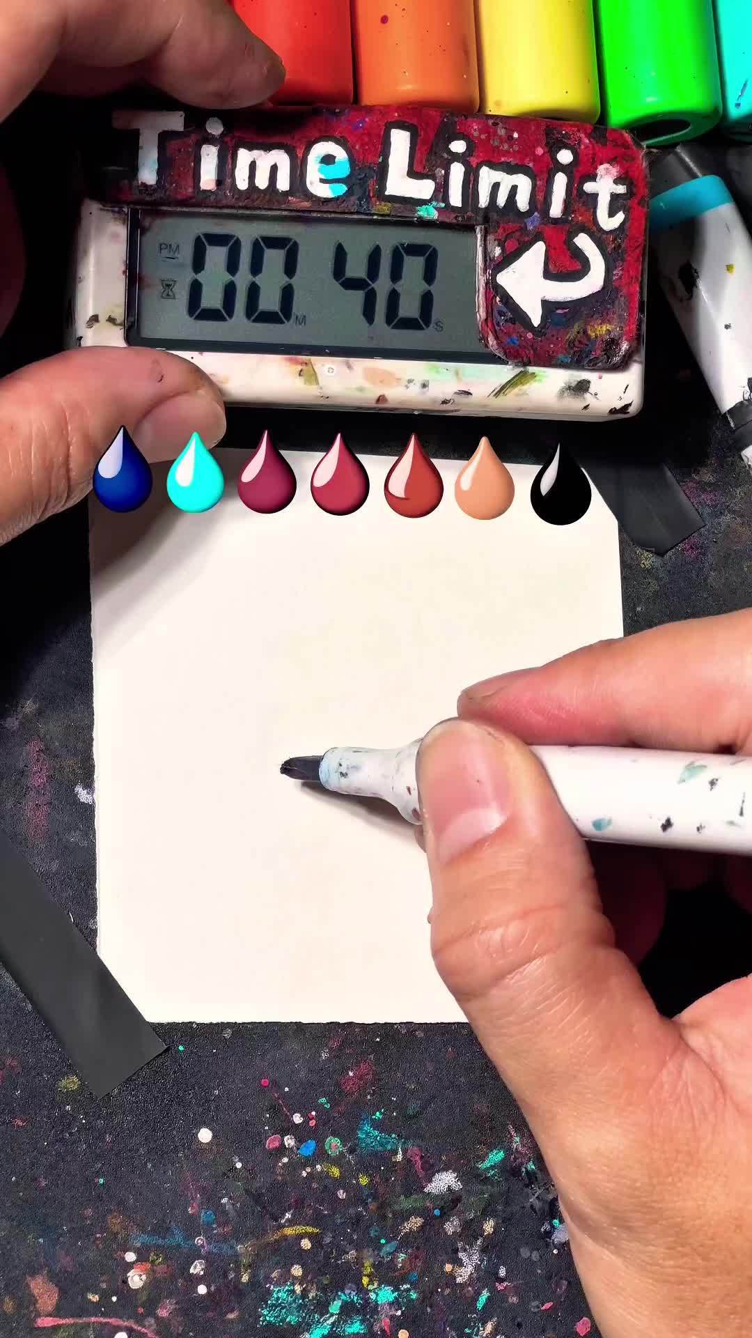 限时马克笔手绘人物