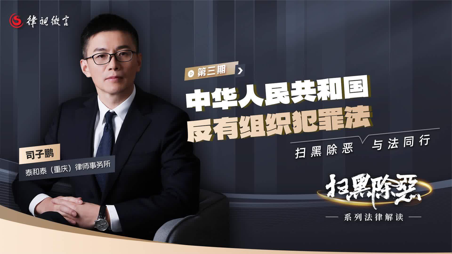 什么是中华人民共和国反有组织犯罪法