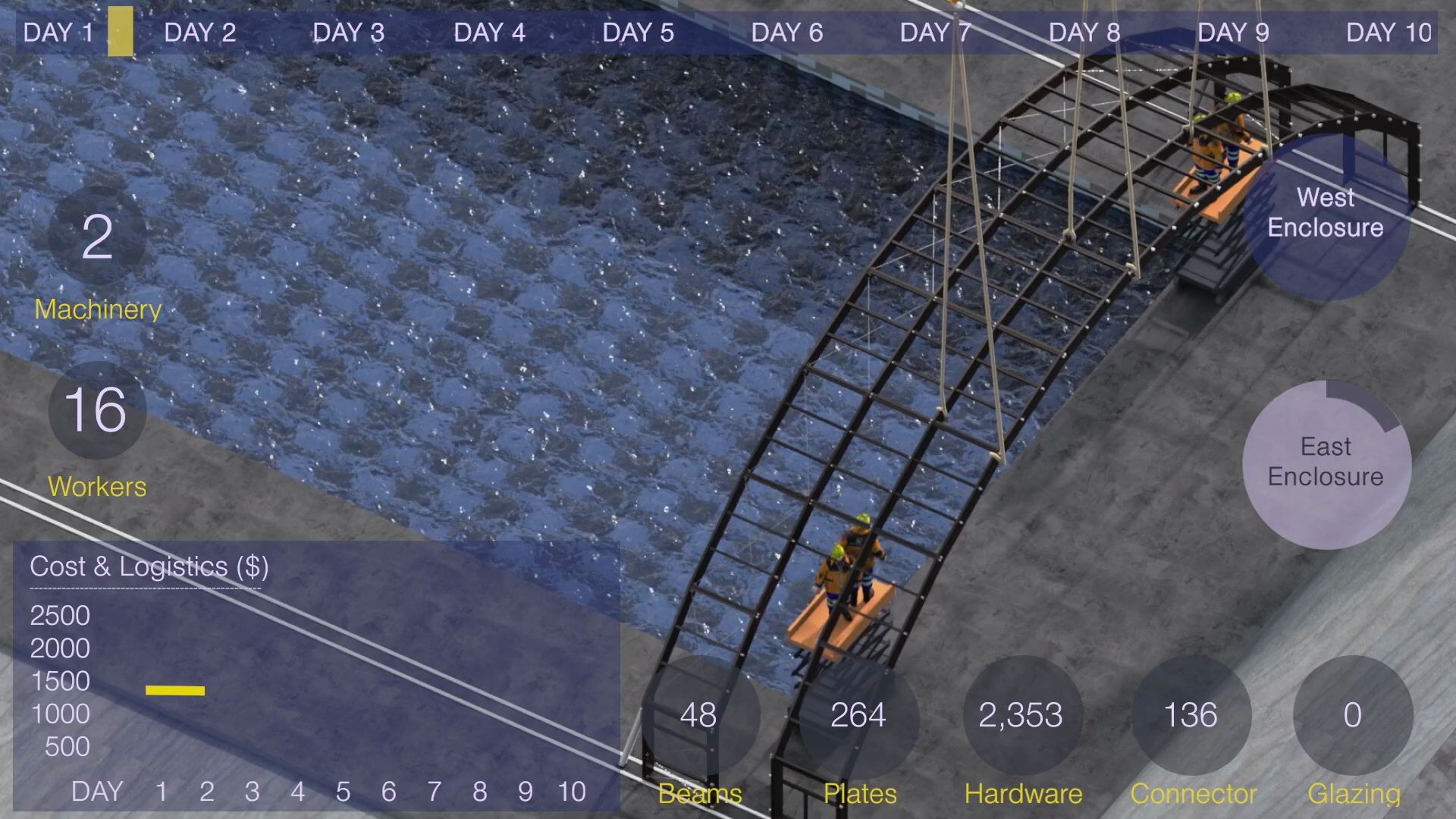 4D施工模拟进度动画