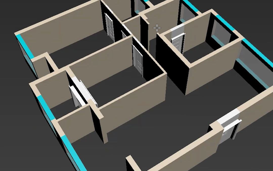 3dmax神级插件一键生成室内墙体