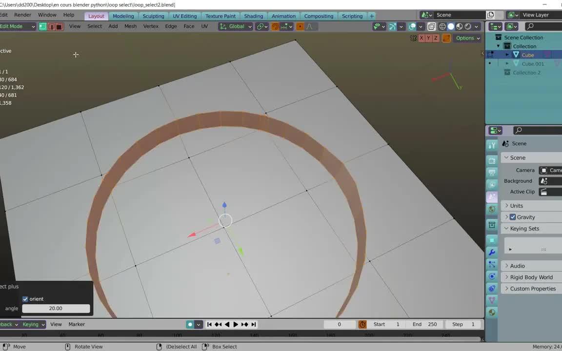 iBlender中文版插件NGon Loop Select 教程Loop_select_plus / Blender...