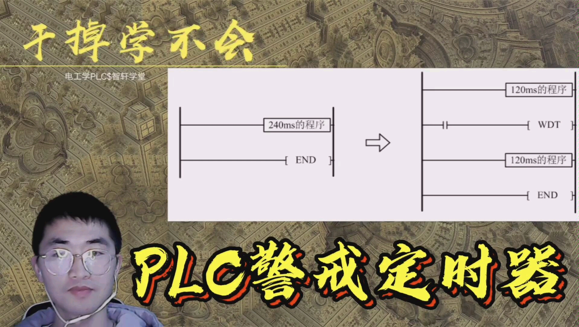 PLC运行时间超200ms,超时故障停机怎么办,加个警戒指令