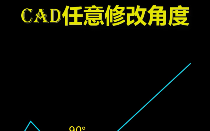 CAD如何任意修改角度?