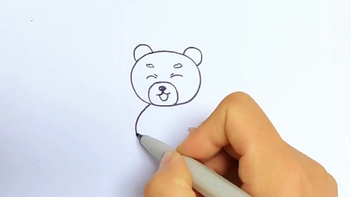 小熊怎么画?我画的好丑呀!创意简笔画,儿童画,少儿创意美术