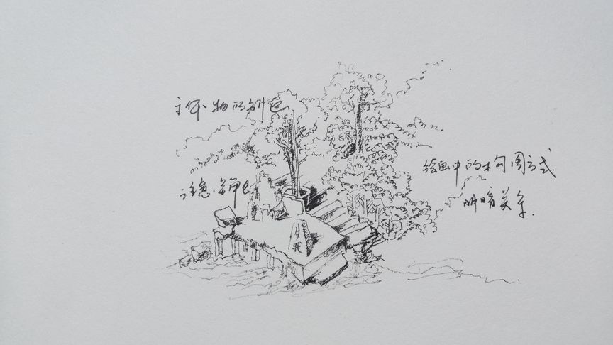 速写零基础教程:合理的构图是绘画成功的一半,一起来学习吧!