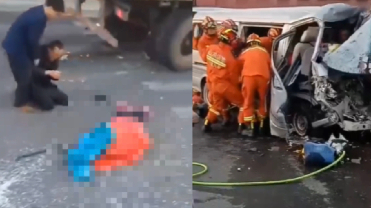 警方通报济南发生一起连环车祸,事故致一死多伤现场曝光