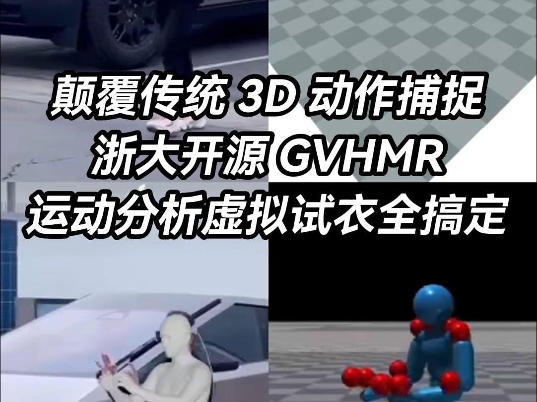 颠覆传统 3D 动作捕捉浙大开源 GVHMR运动分析虚拟试衣全搞定