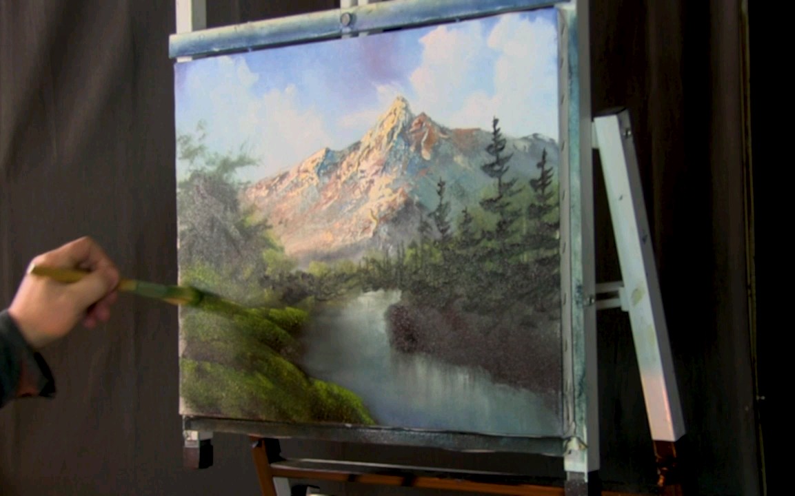 oil painting油画 刮刀用法和干画法