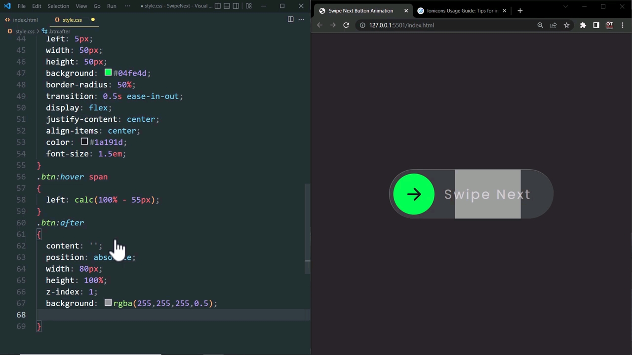 CSS动画滑动按钮悬停效果|HTML CSS