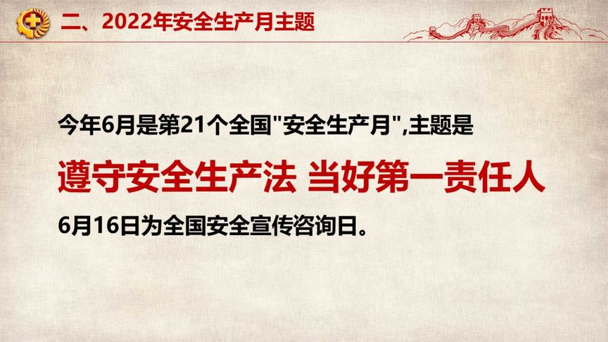 【315】2022年安全生产月主题宣讲课件81页PPT