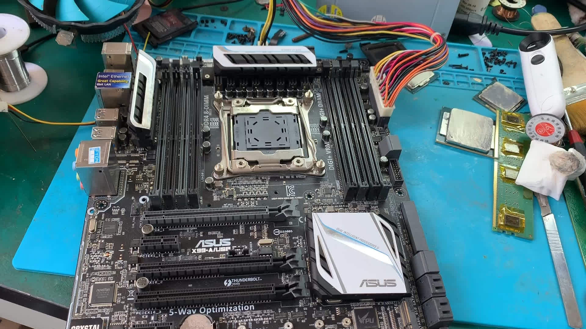 维修华硕X99主板,又遇通病故障,轻松修复