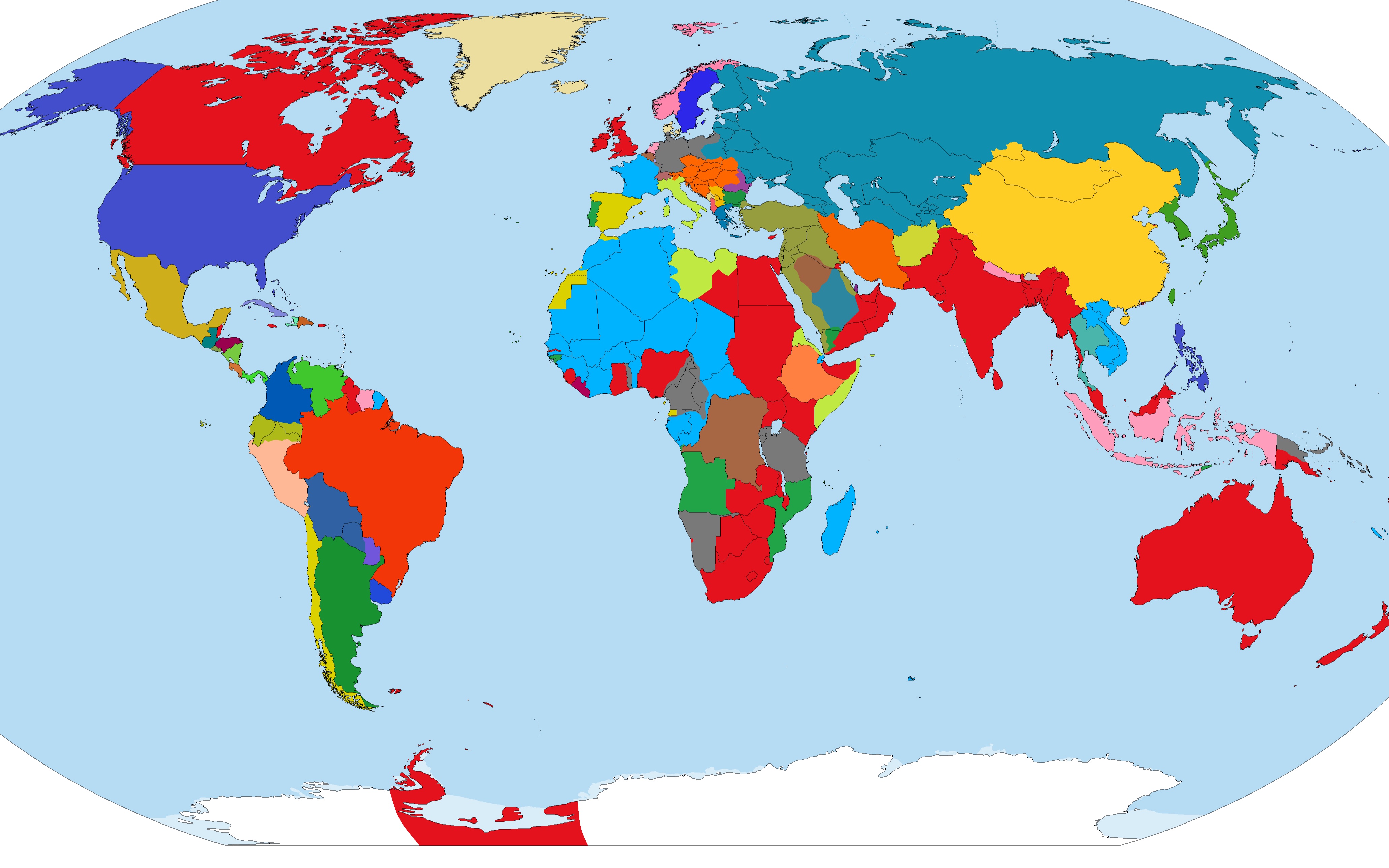 【历史地图】第一次世界大战前的世界局势 1.0版