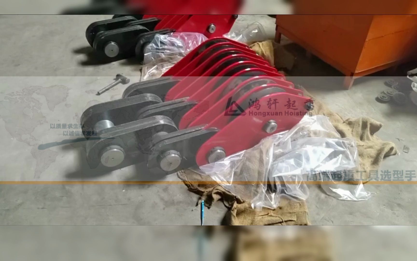 起重滑车厂家实拍,起重滑轮组青岛鸿轩起重工具生产厂家销售