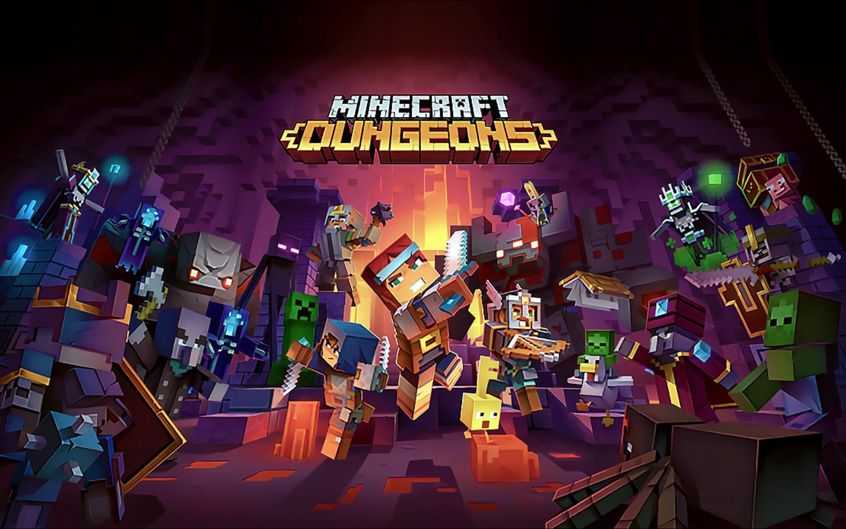 动作冒险《我的世界:地下城》最高画质 试玩全流程 击败灾厄教主|...